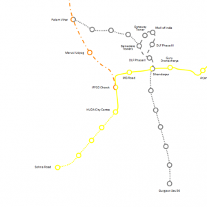 Metro v Gurgaonu – mapa, jízdné a další praktické informace