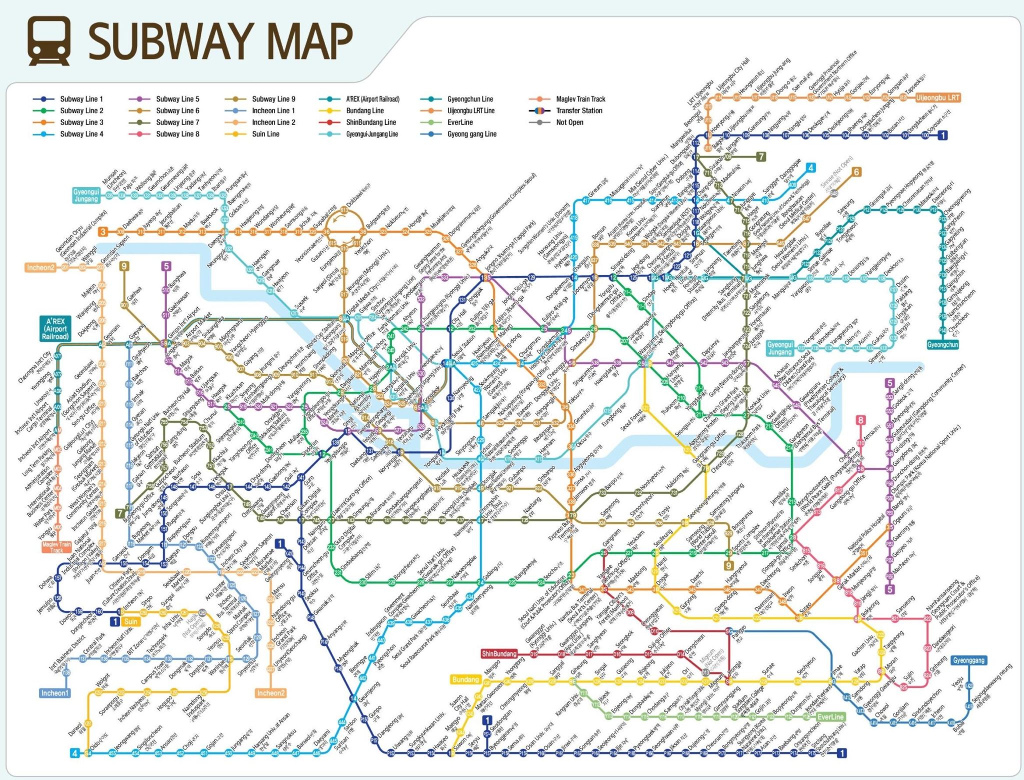 Metro Soul – Mapa MHD, cena jízdného a veřejná doprava