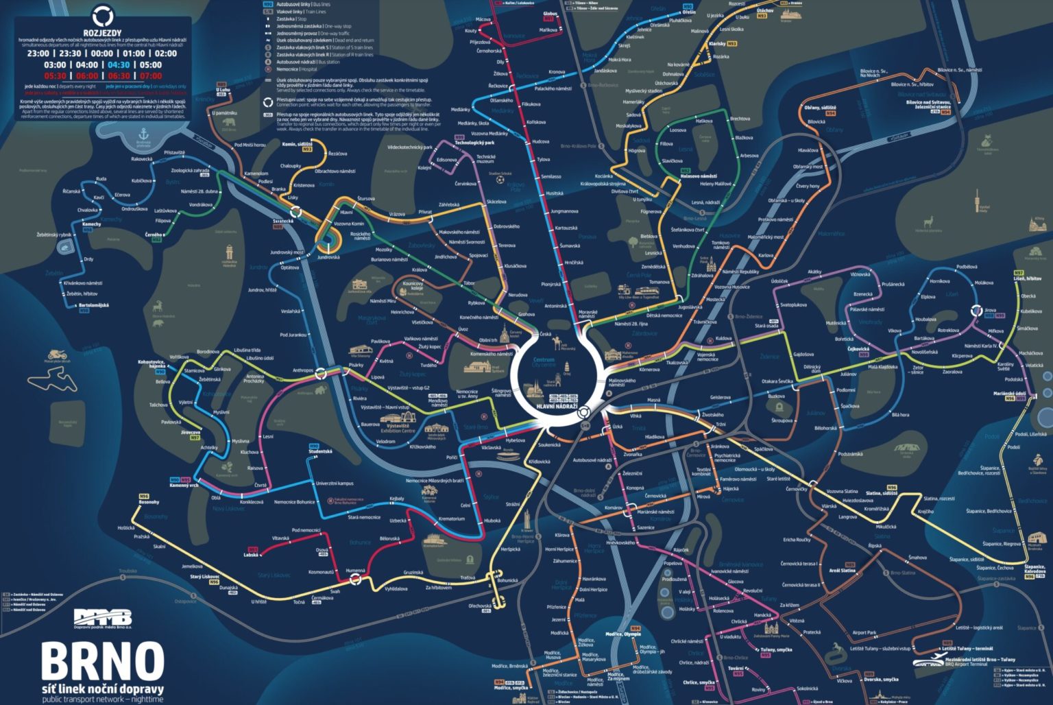 MHD Brno (DPMB) - Mapa, cena jízdenek a jízdní řády