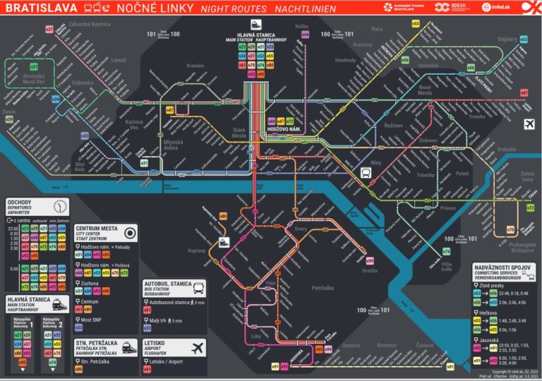 MHD Bratislava (DPB) - Mapa, cena jízdenek a jízdní řády | Průvodce
