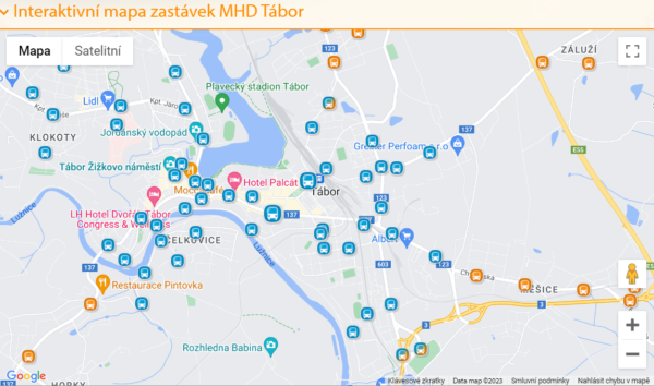 MHD Tábor: Autobusová doprava – mapa, cena jízdenek a jízdní řády