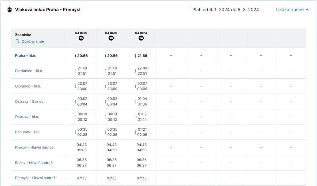 Žluté vlaky RegioJet: Jízdenky a jízdní řády | Detailní informace