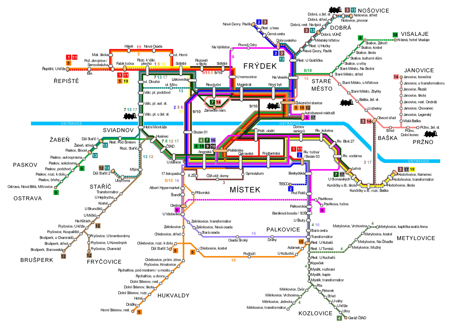 MHD Frýdek Místek – Mapa, cena jízdenek a jízdní řády | Průvodce