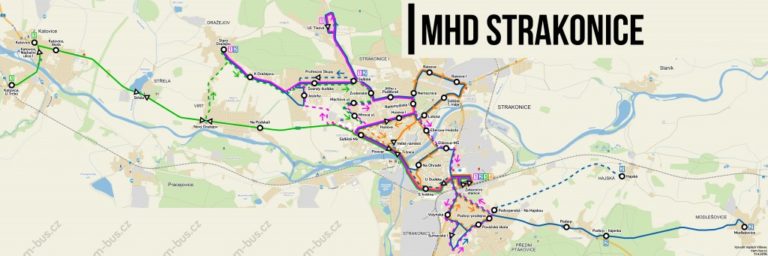 MHD Strakonice – Mapa, cena jízdenek a jízdní řády autobusů