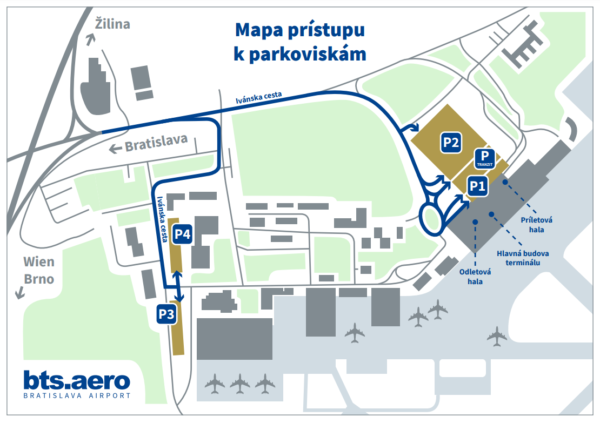 Letiště Bratislava (BTS) - letenky, doprava a parkování
