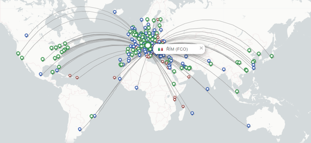Letiště Řím - Fiumicino (FCO): letenky, doprava a parkování